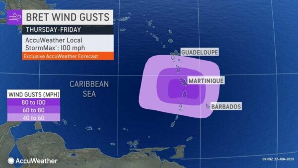 NOAA: St. Lucia on Hurricane Watch as Tropical Storm Bret Approaches - St. Lucia Times