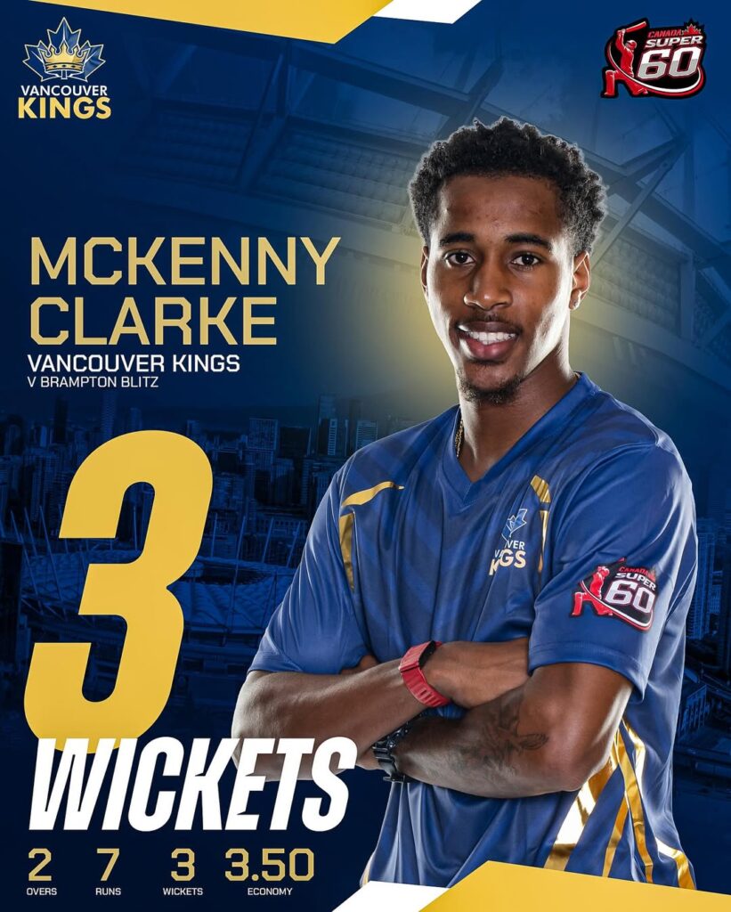 Clarke bowls brilliantly, but Blitz prevail in Canada Super 60 - St ...