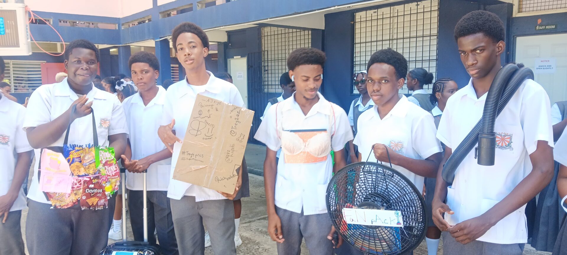 Sir Ira Simmons School hosts ‘Anything but Bag Day’ to ease exam ...