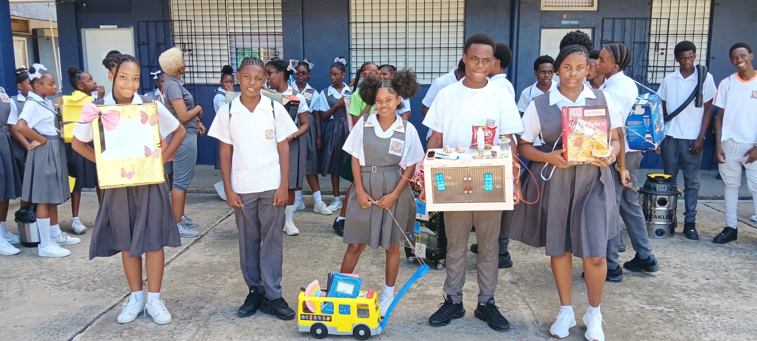 Sir Ira Simmons School hosts ‘Anything but Bag Day’ to ease exam ...